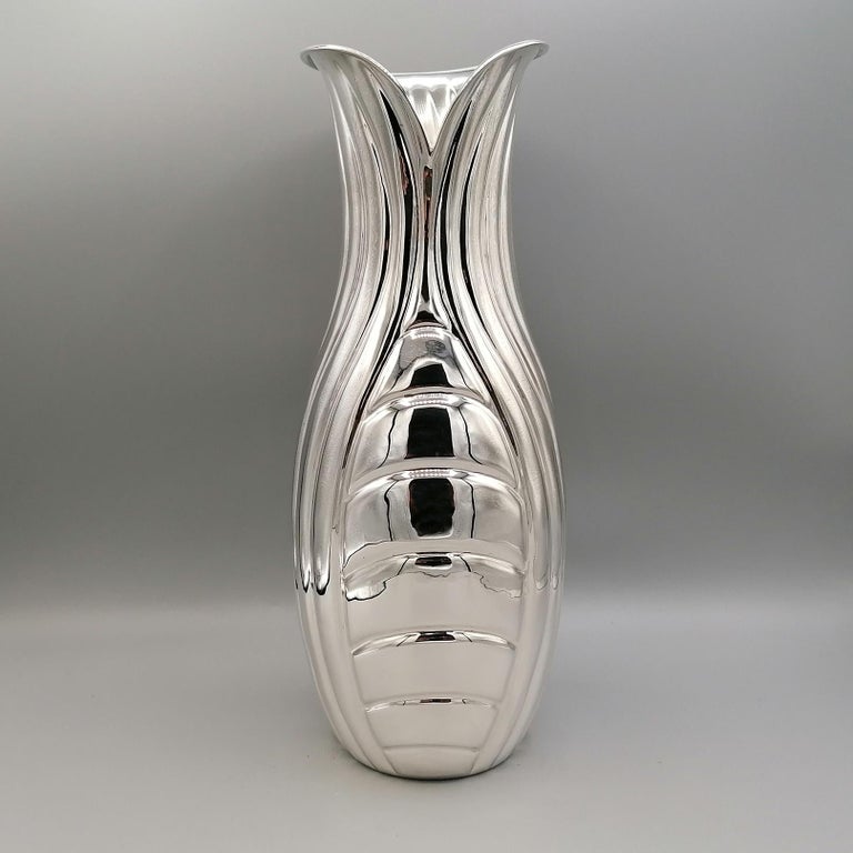 21st Century Italian Solid Silver Vase at 1stDibs