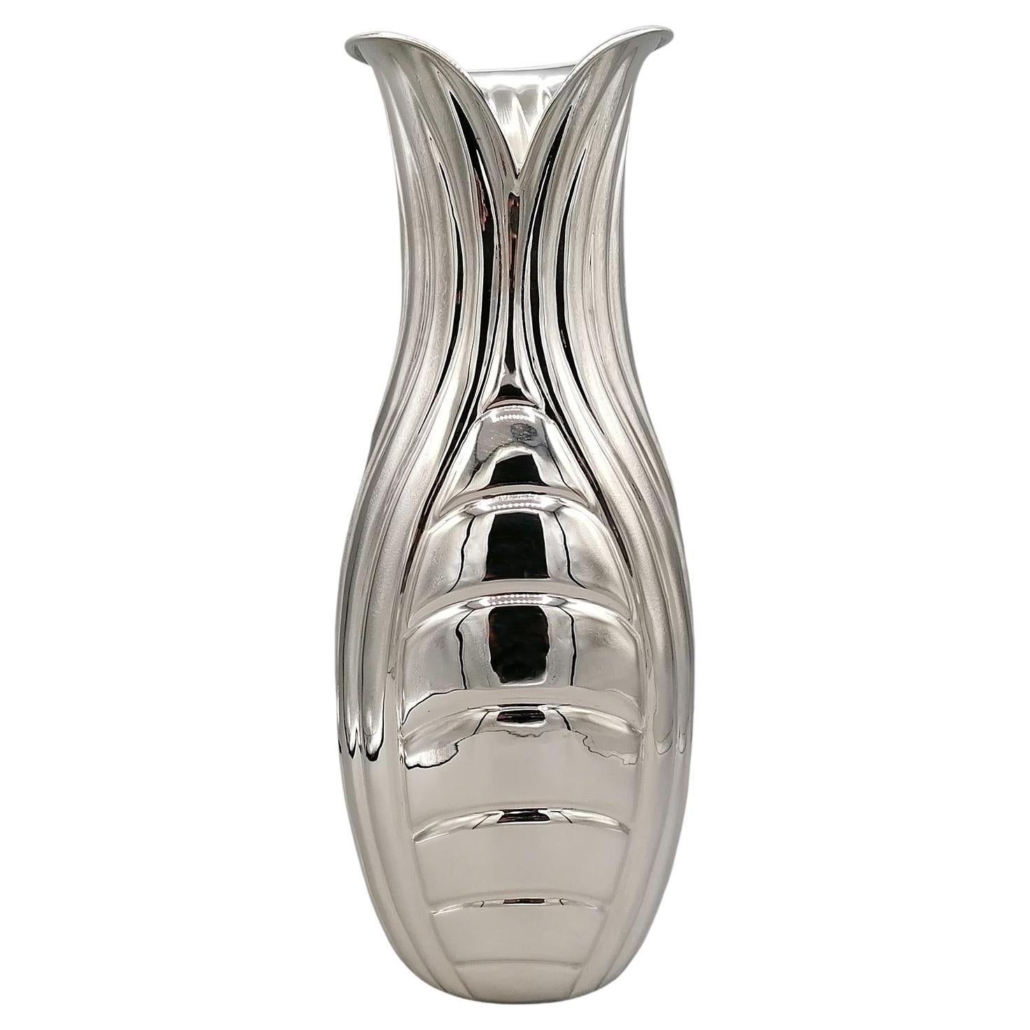 21th Century Italian Solid 800 Silver centerpiece For Sale at 1stDibs