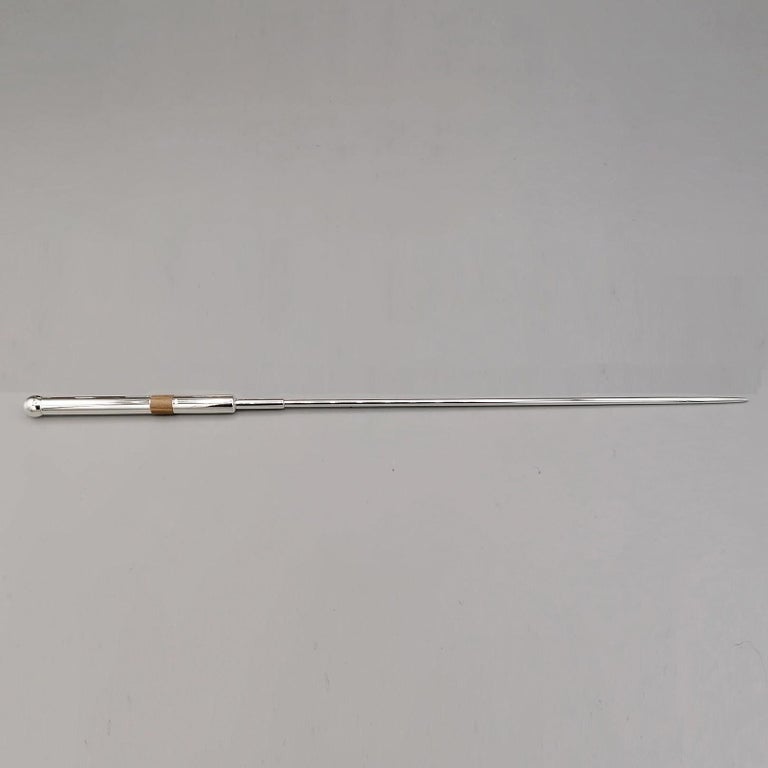 21th Century Italian Sterling Silver and Wood Conductor' Baton For Sale ...