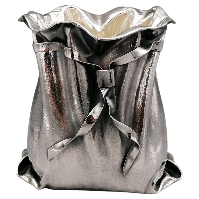 21th Century Italian Sterling Silver decorative Vase or Bowl For Sale ...