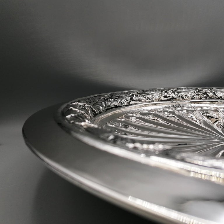 21th Century Italian Sterling Silver Empire Style Centerpiece Dish on ...