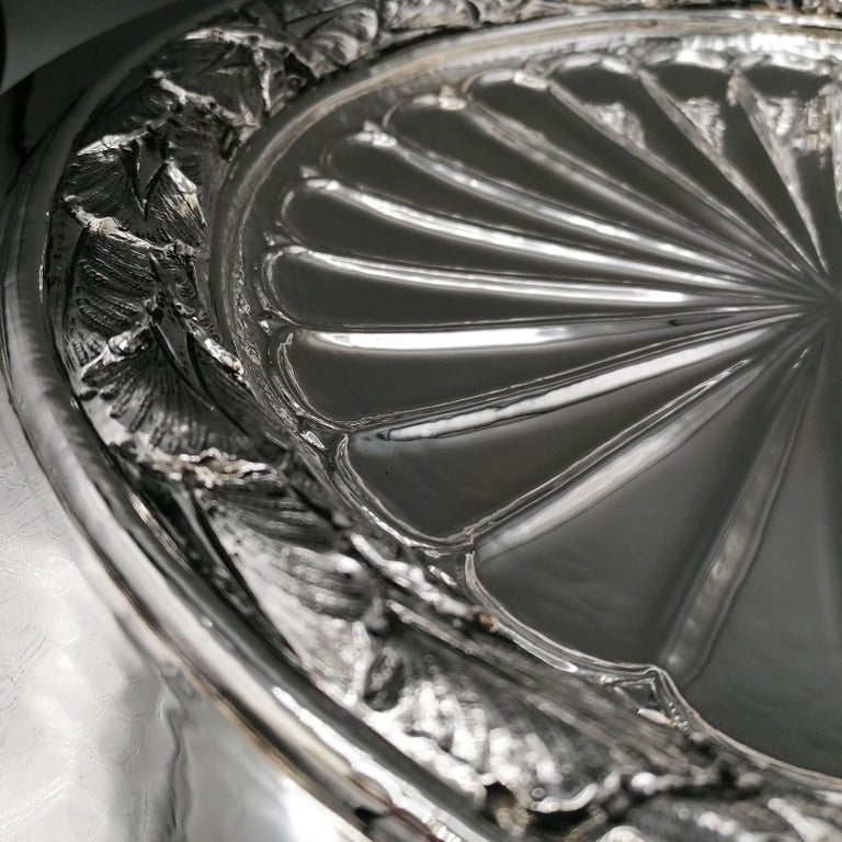 21th Century Italian Sterling Silver Empire Style Centerpiece Dish on ...