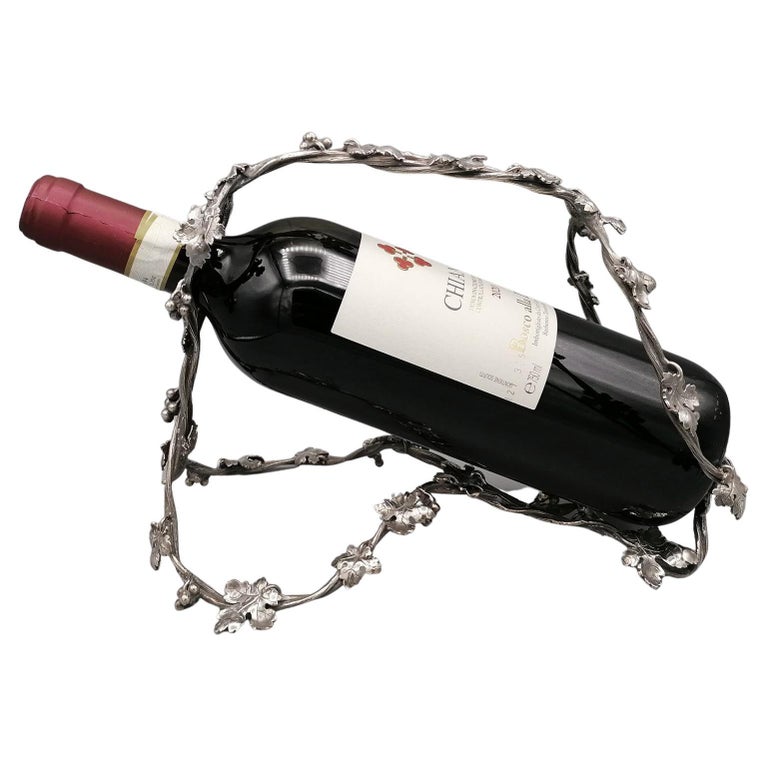 21st Century Italian Sterling Silver Red Wine Bottle Holder For Sale at ...