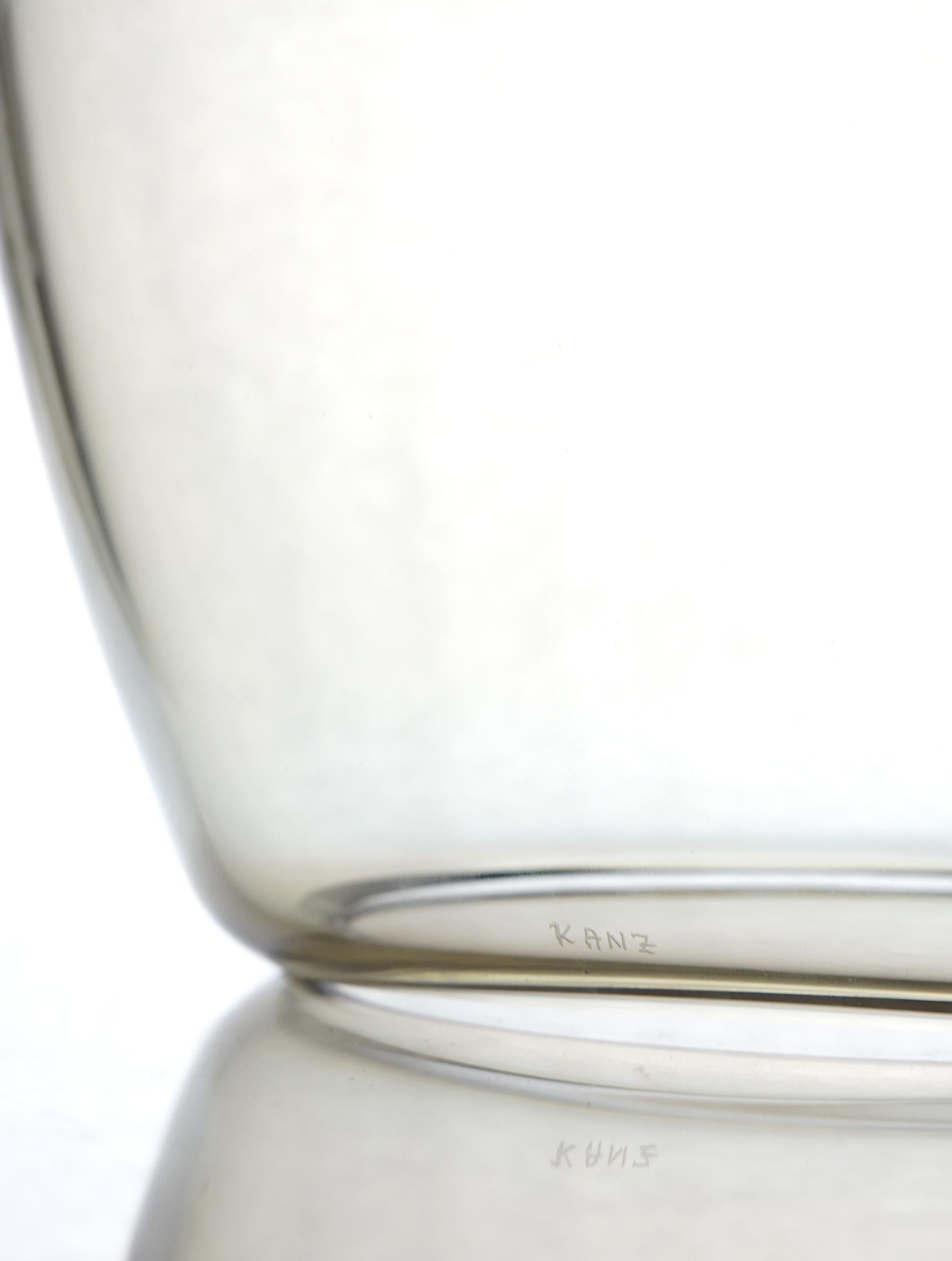 21th Century Murano Glass Side Table and Stool, Murano Blown Glass ...