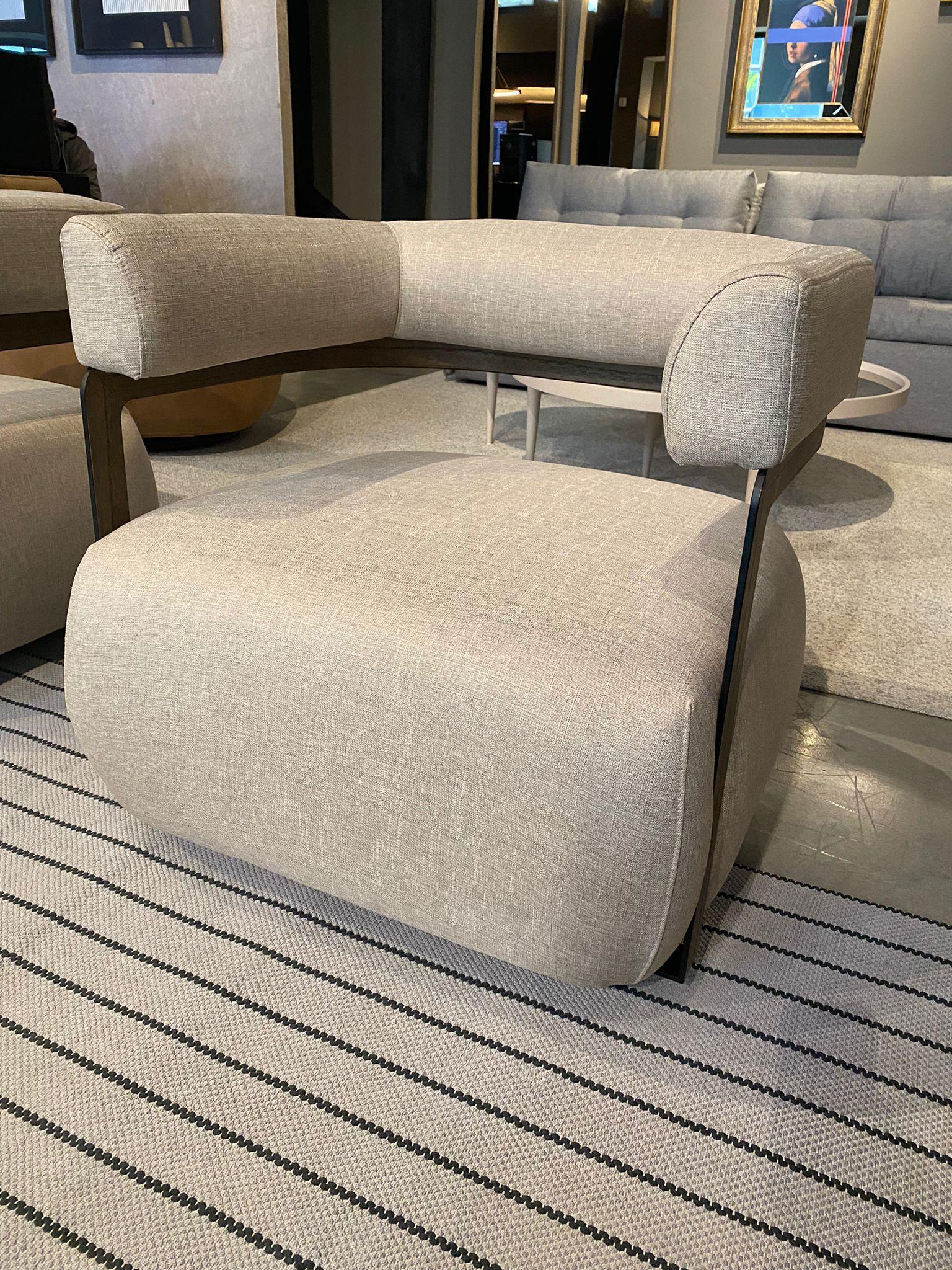 21st Century, Upholstery, Walnut Wood, U-Chair Armchair For Sale at ...