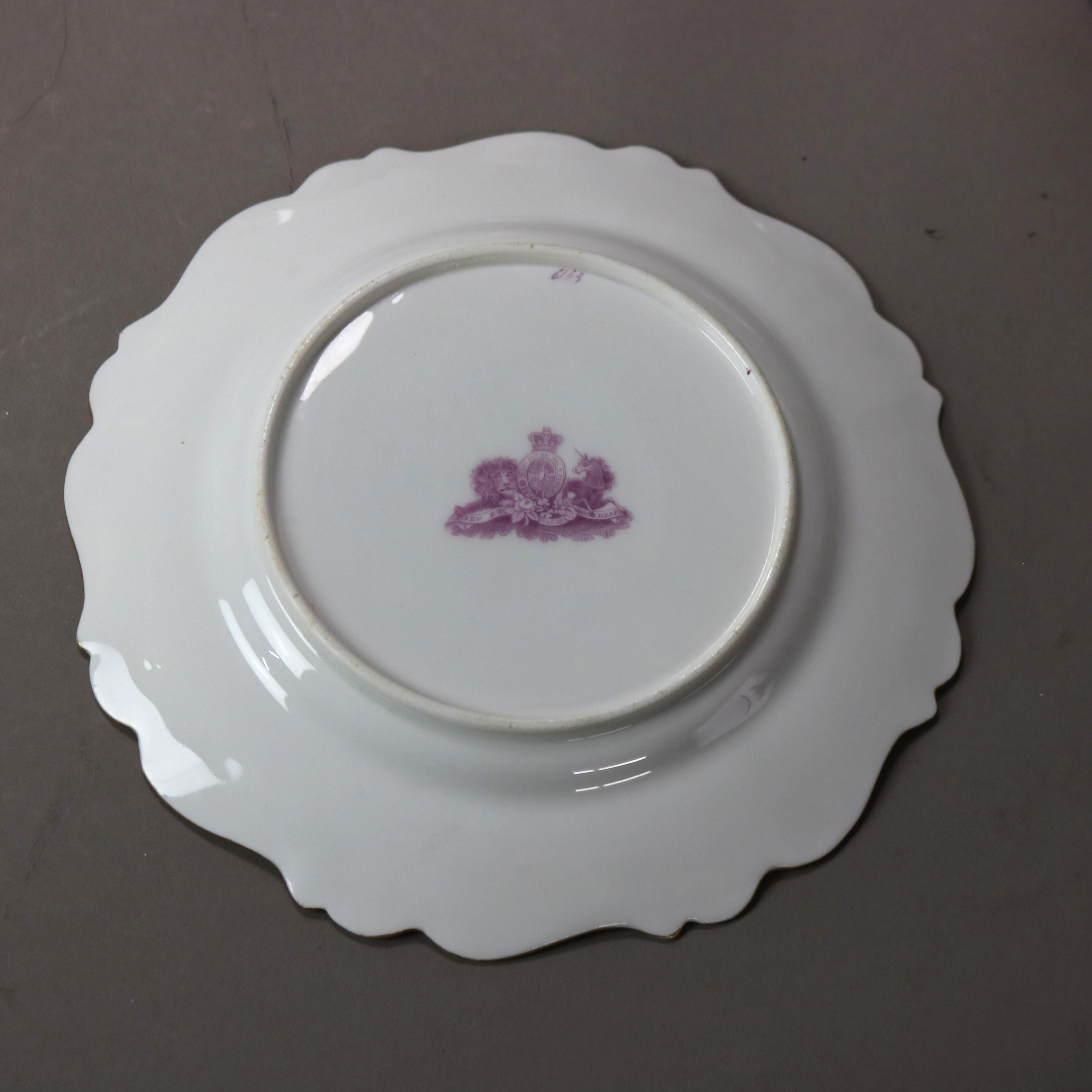 22 Antique French Limoges Hand Painted and Gilt Plates with Serving ...