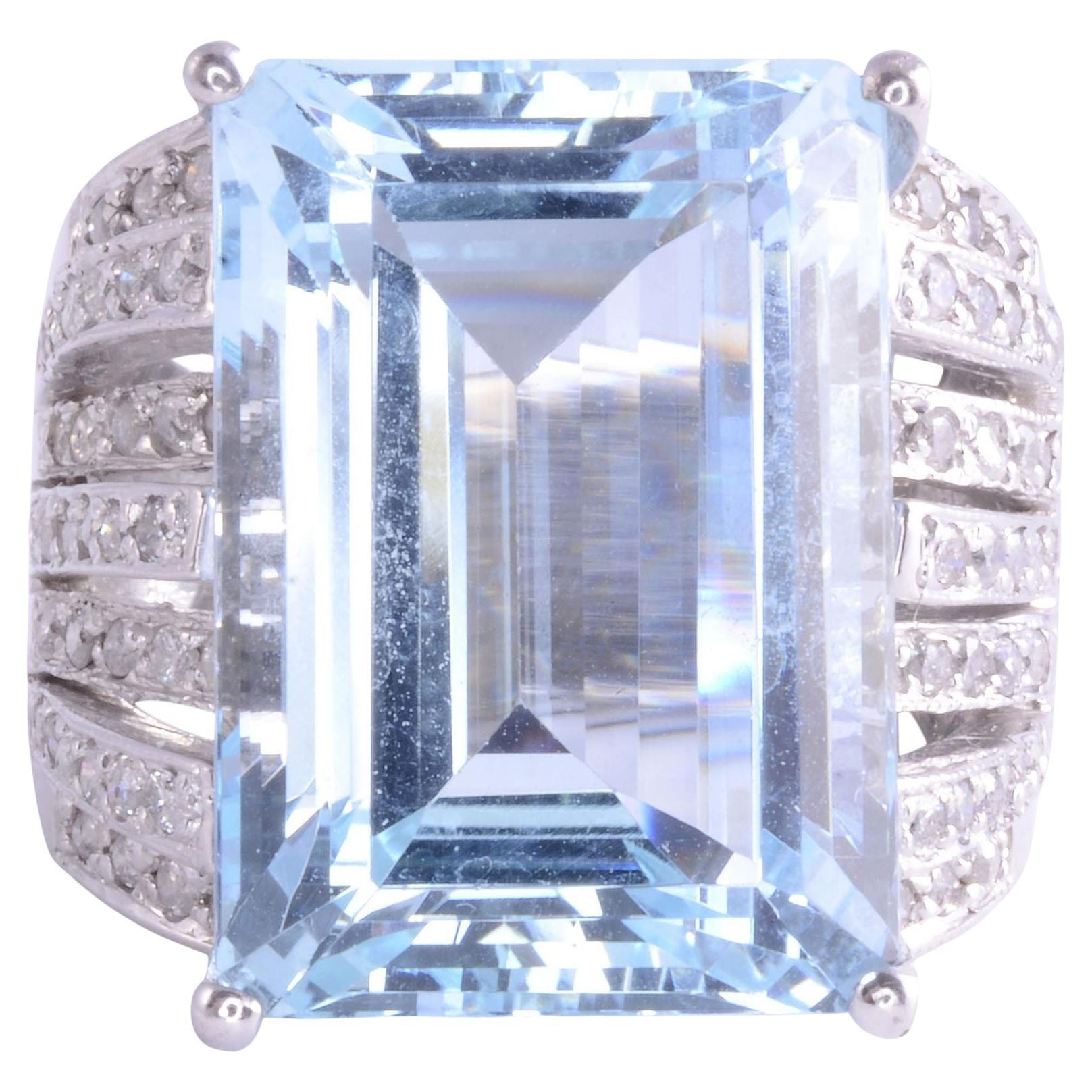 22 ct. Aquamarine Ring at 1stDibs