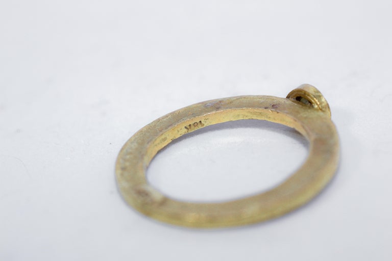 .22 Ct Yellow Diamond in Recycled 18K Gold Alternative Engagement ...