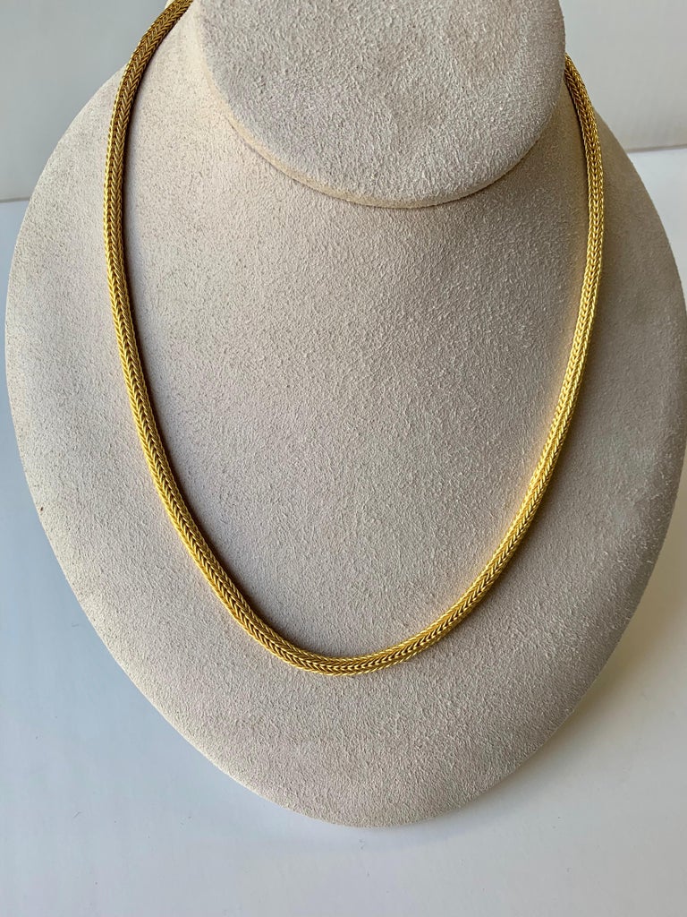 22 Karat Gold Necklace Chain Yellow Gold For Sale at 1stDibs | 22 karat ...