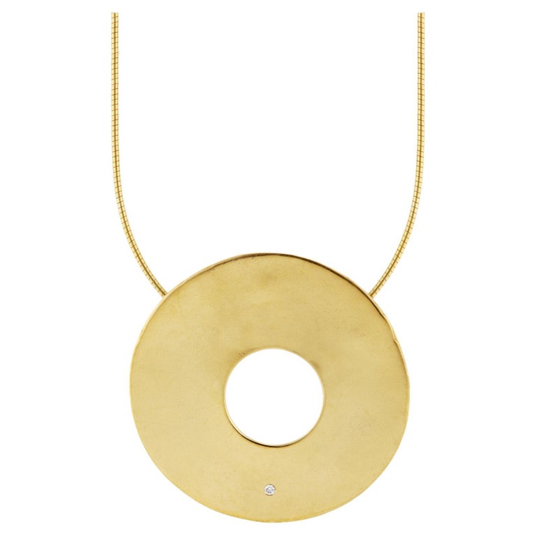 22 Karat Gold Vermeil Disc-O Pendant by Chee Lee Designs For Sale at ...