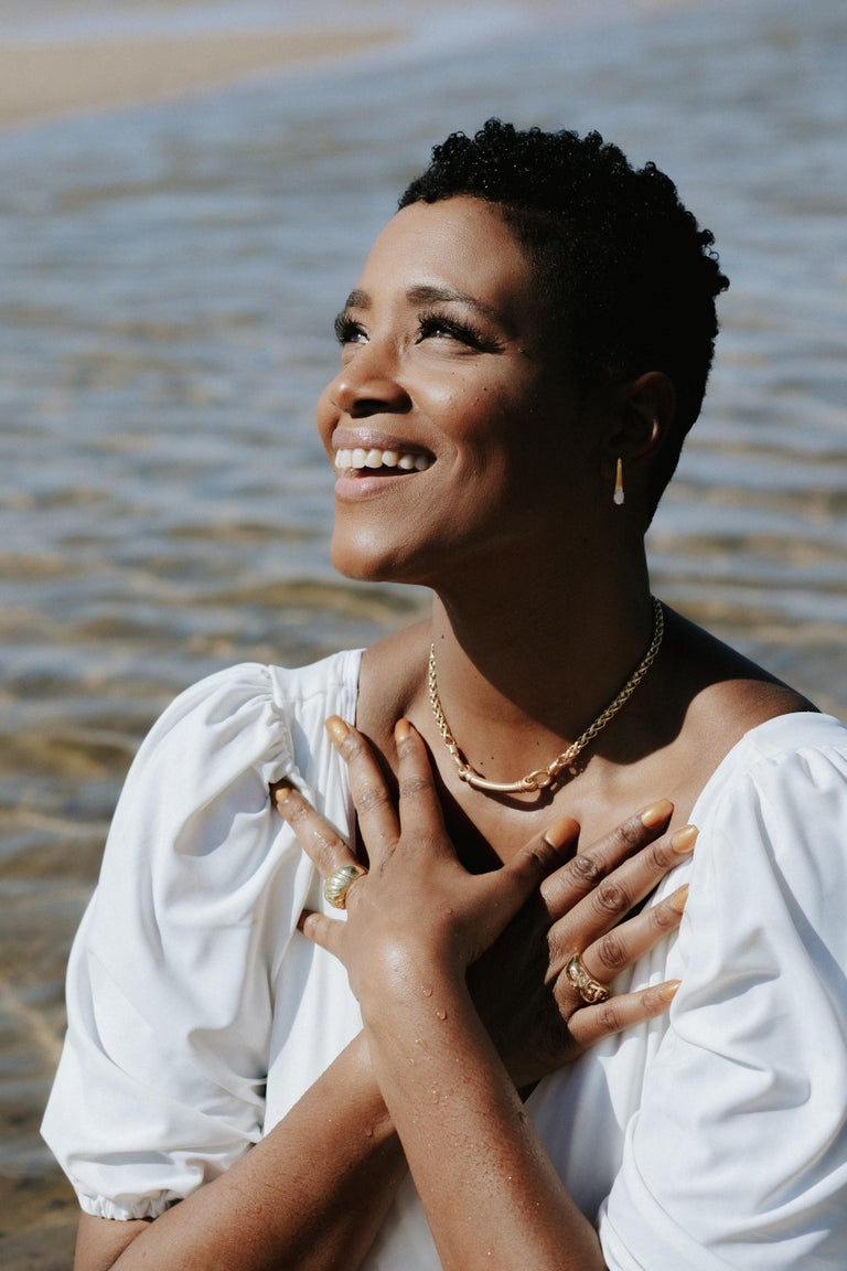 22 Karat Gold Vermeil Senelagos Bar Choker with Satin Finish by Chee Lee Designs For Sale at 1stDibs