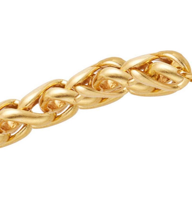 22 Karat Gold Vermeil Senelagos Matte Bar Choker by Chee Lee Designs ...