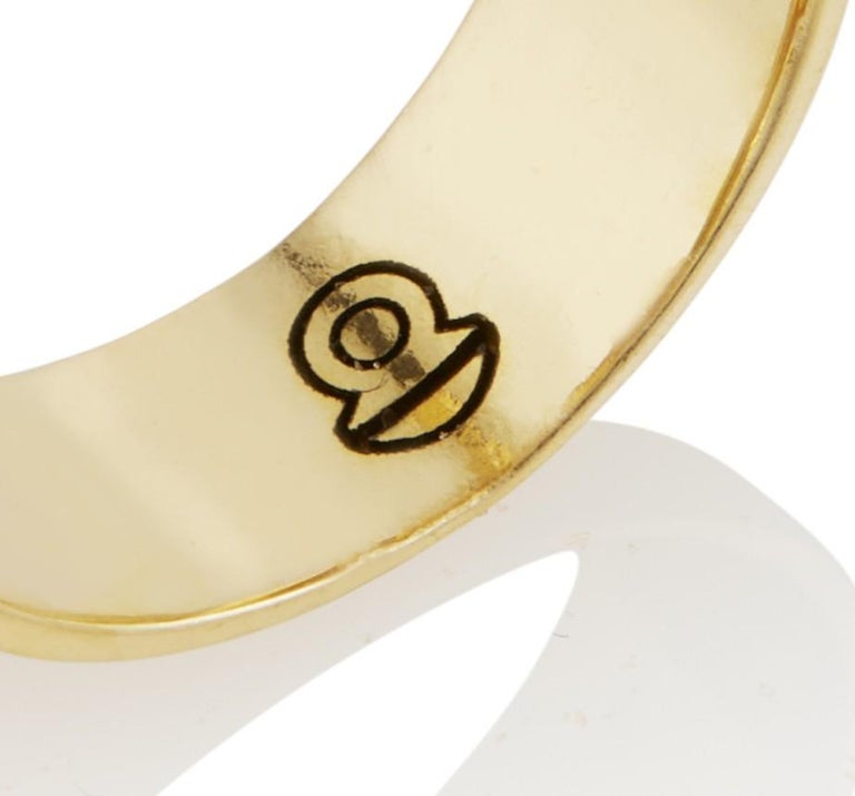 22 Karat Gold Vermeil Smooth Wrapped Horn Ring by Chee Lee New York For ...