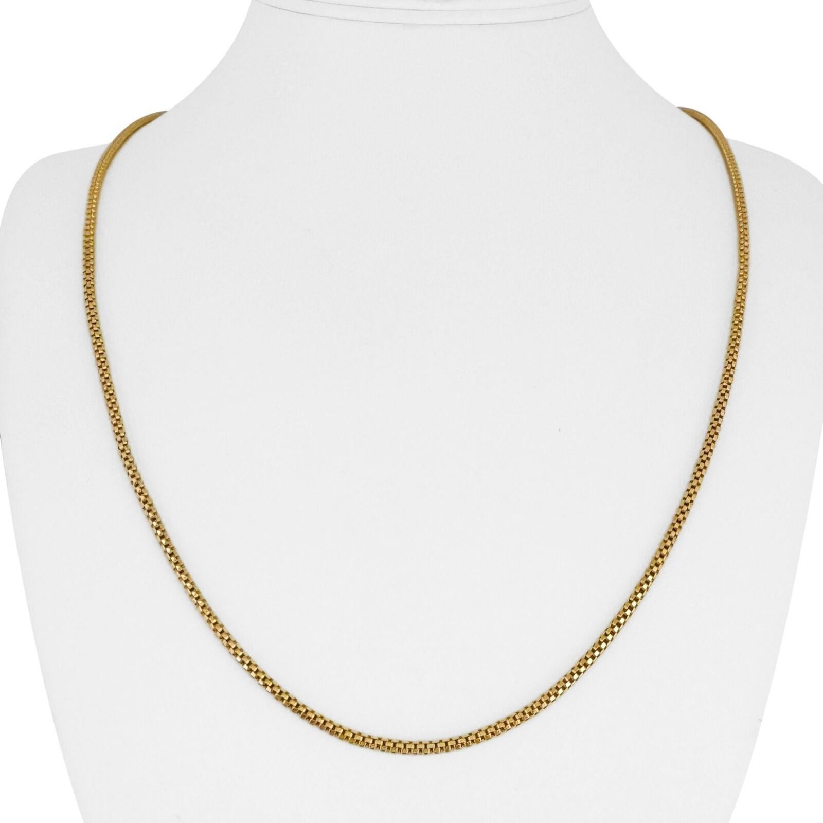 22K Pure Gold Baht Chain, 22kt Baht Box Chain, 22kt Yellow Gold ...