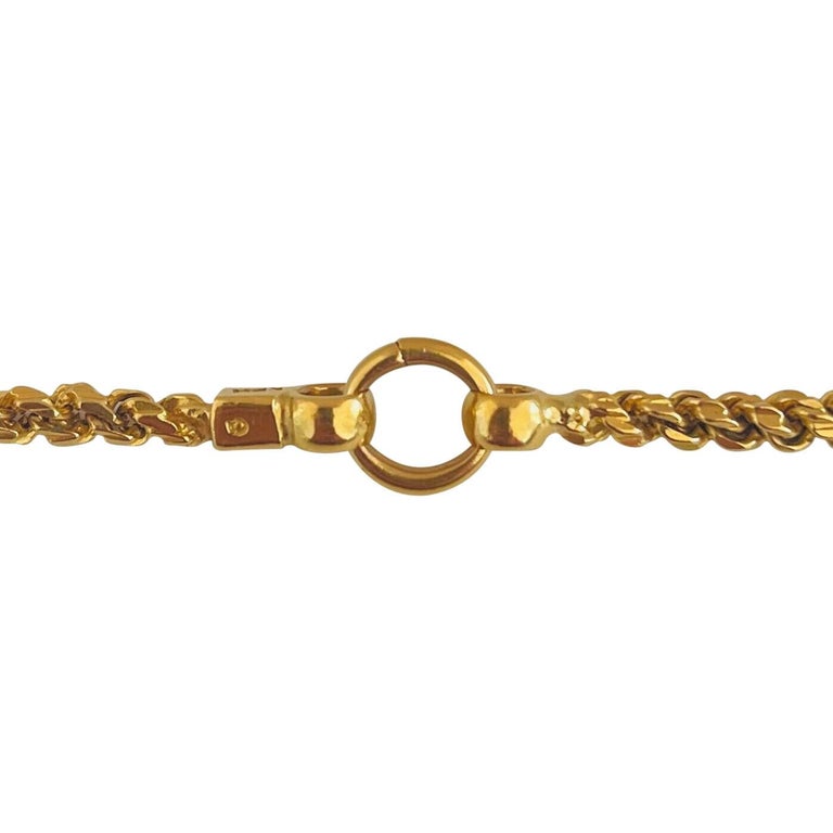 22 Karat Yellow Gold Solid Heavy Diamond Cut Rope Chain Necklace For ...