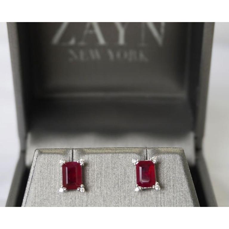 2.25 Ct Ruby EC Studs For Sale at 1stDibs
