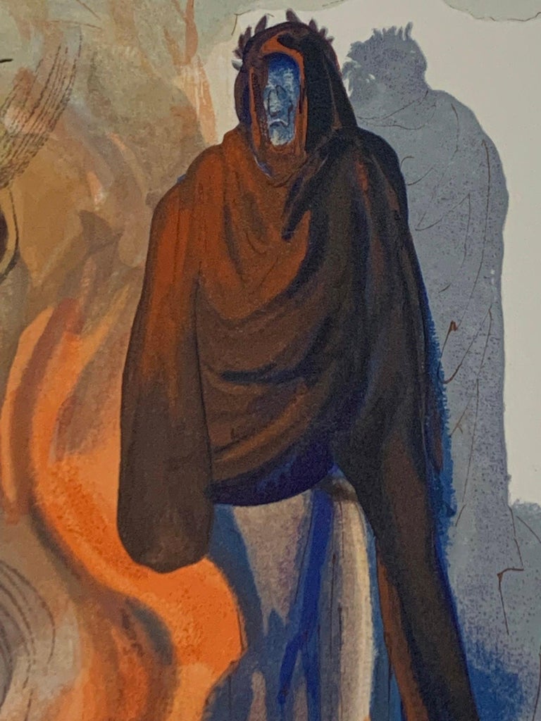 Salvador Dalí­ - Inferno Canto 34 The Apparition of Dis from the Divine ...