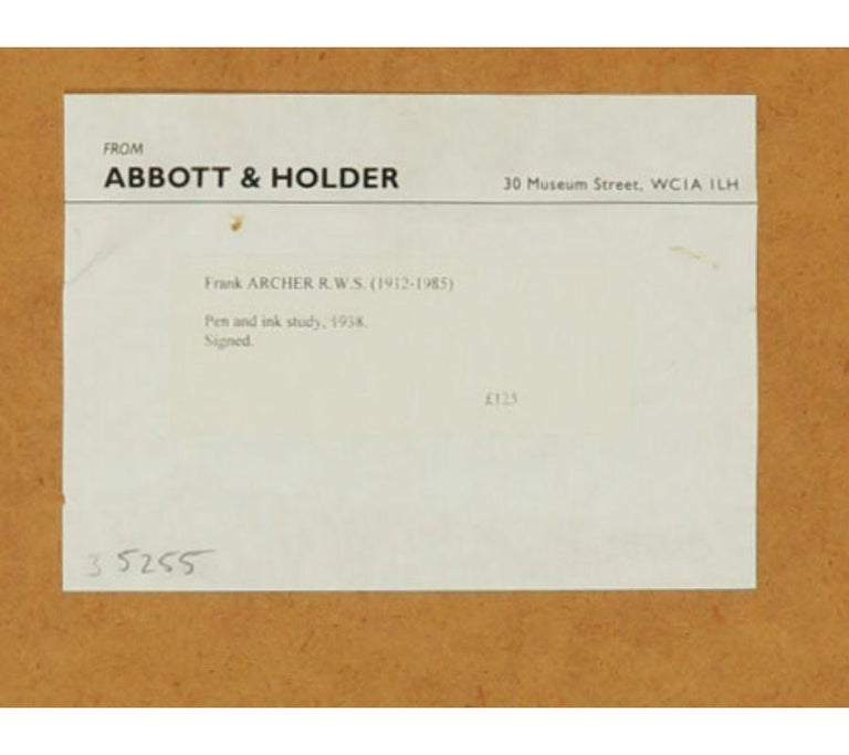 Frank Joseph Archer - Frank Joseph Archer (1912-1995) RWS - 1938 Pen ...