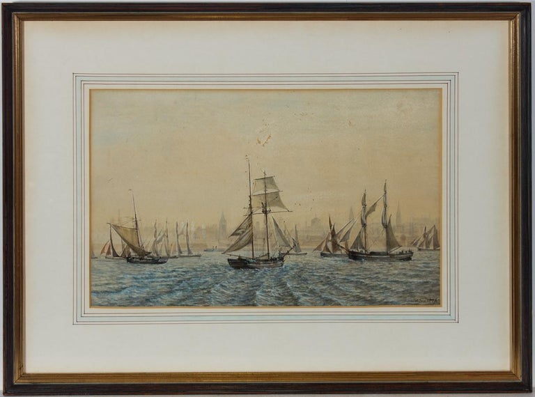 Charles Hudson Cox - Charles Hudson Cox (1829-1901) - 1876 Watercolour ...