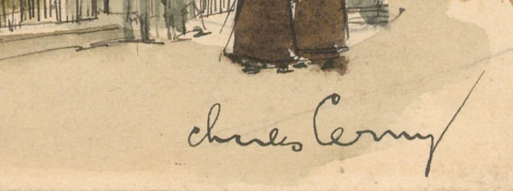 Charles Cerny - Charles Cerny (1892-1965) - Signed 1946 Pen and Ink Drawing, St Sernin Toulouse ...