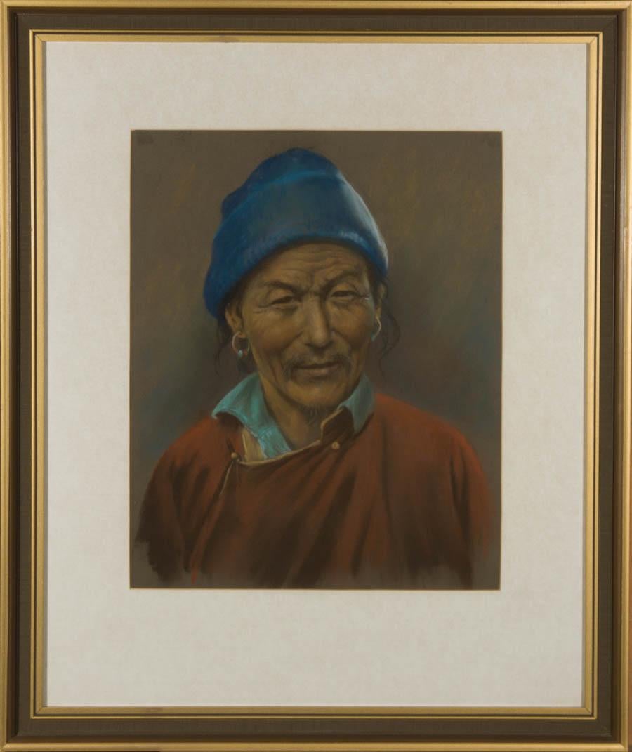 J.A. Hulbert - J.A. Hulbert (1900-1979) - Signed 1954 Pastel, Portrait ...