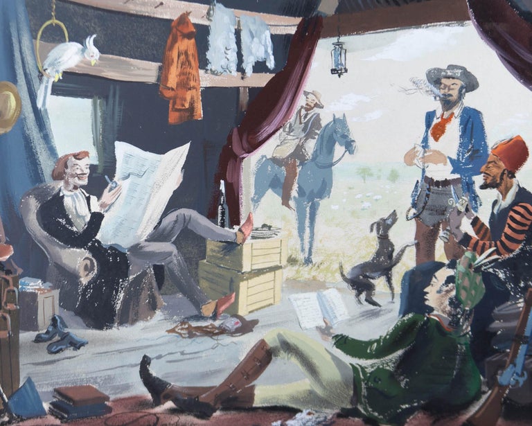 John Beaven - John Beaven (act. 1940-1970) - Contemporary Gouache, The ...