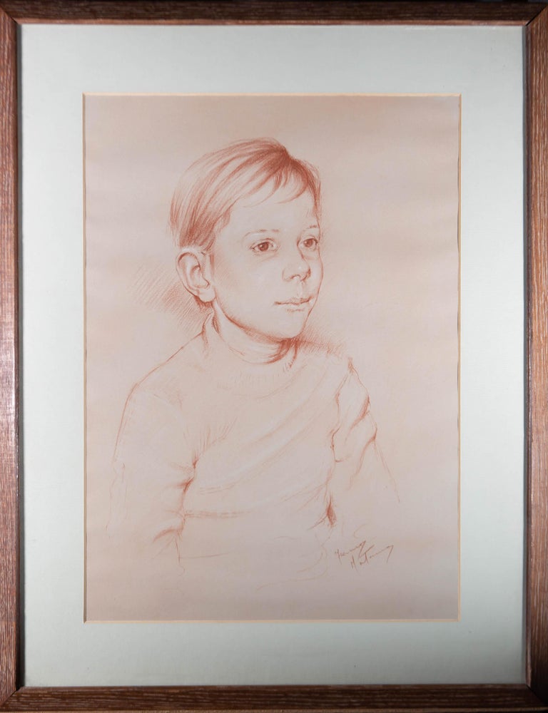 Franco Matania - Franco Matania (1922-2006) - Signed 20th Century Chalk ...