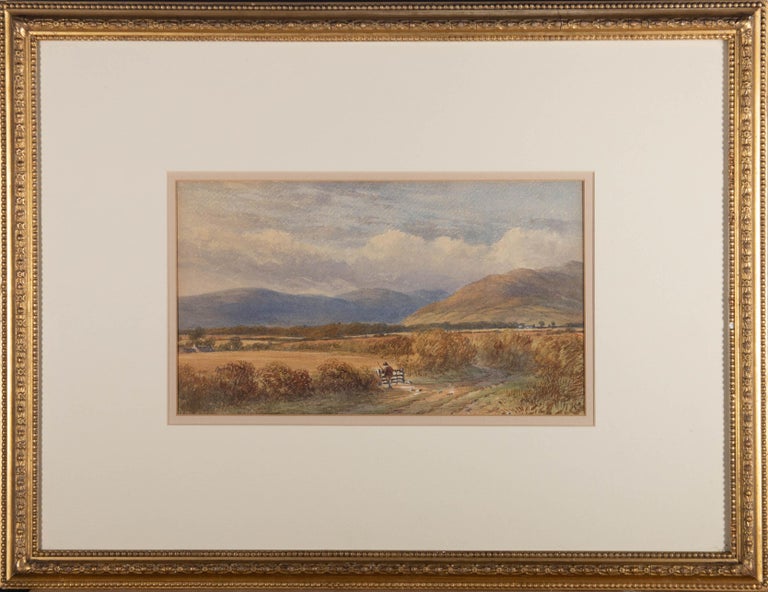 A.S. - A.S. - Mid 19th Century Watercolour, In the Valley For Sale at ...