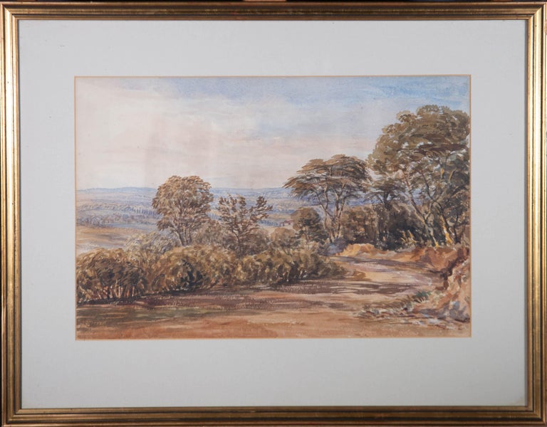 Attribué. James Orrock RI ROI (1829-1913) - Aquarelle, Country Road En ...