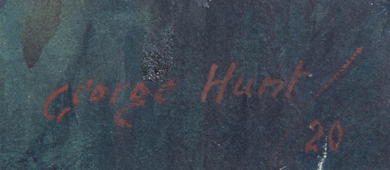 George Hunt - George Hunt - 1920 Watercolour, Landscape with Ruins and ...