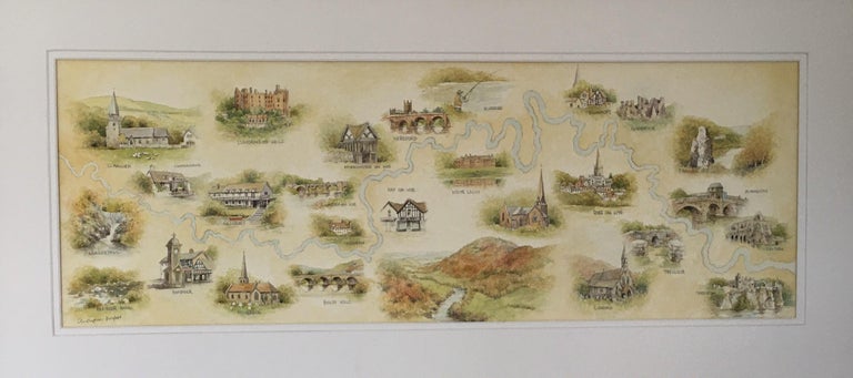 Christopher Hughes - The River Wye. Chepstow to Rhayader, Painting ...