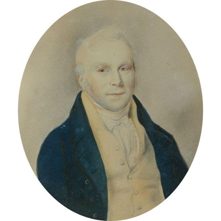Unknown - Framed Early 19th Century Watercolour - Georgian Gentleman ...