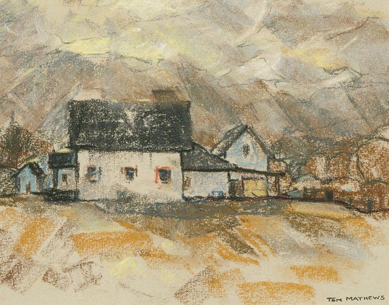 Tom Mathews - Tom Mathews (1920-2000) - Signé 20th Century Pastel ...