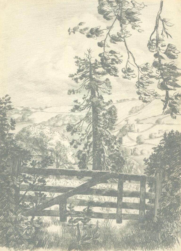 Glyn Morgan - Glyn Morgan - Signed and Exhibited 1974 Graphite Drawing ...