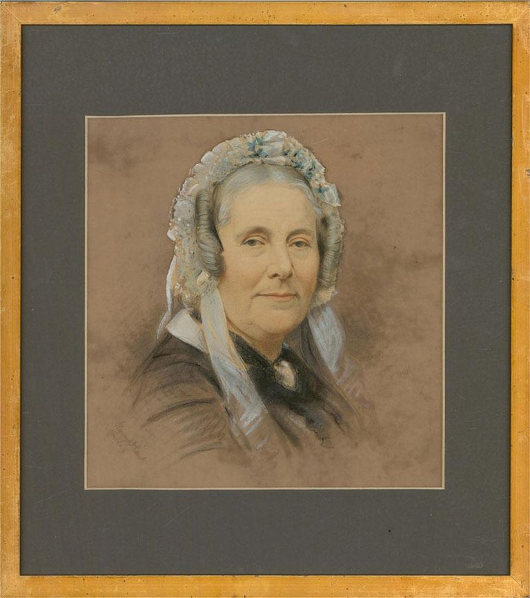 Hannah H. Kent - Hannah H. Kent - 1869 Watercolour, Portrait of a ...