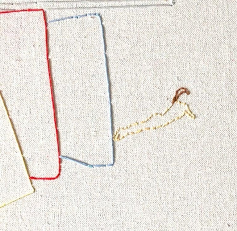Casey Waterman - Lawn, Hand Stitched Canvas, Cherrywood Frame For Sale ...