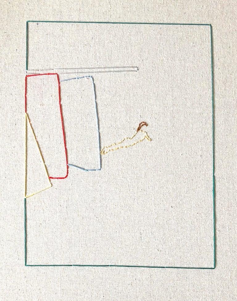 Casey Waterman - Lawn, Hand Stitched Canvas, Cherrywood Frame For Sale ...