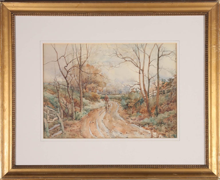 Charles Ashmore - Charles Ashmore (1851-1925) - Framed 1910 Watercolour ...
