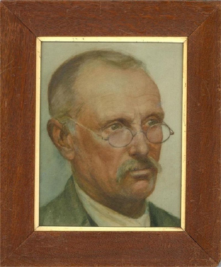 Rudland - Rudland - Early 20th Century Watercolour, Bespectacled ...