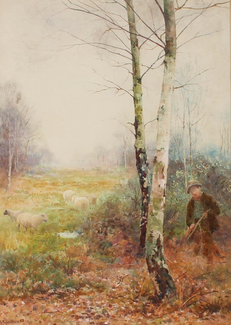 Benjamin D Sigmund - Benjamin D Sigmund (1857-1947) - 1898 Watercolour ...