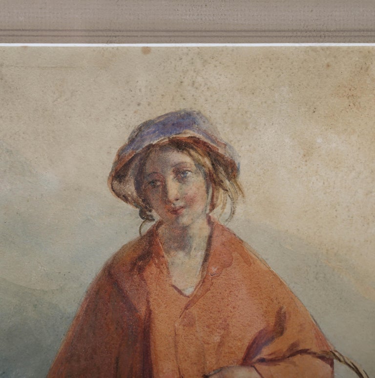 Unknown - 19th Century Watercolour - Scottish Peasant With Black Grouse ...