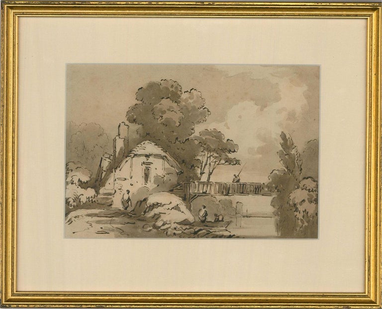 Attrib. James Robertson (fl.1815-c.1836) - Pen and Ink Drawing ...