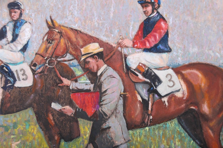 John Hatfield - John Hatfield (b.1933) - Signed Mid 20th Century Pastel, The Start of the Race ...