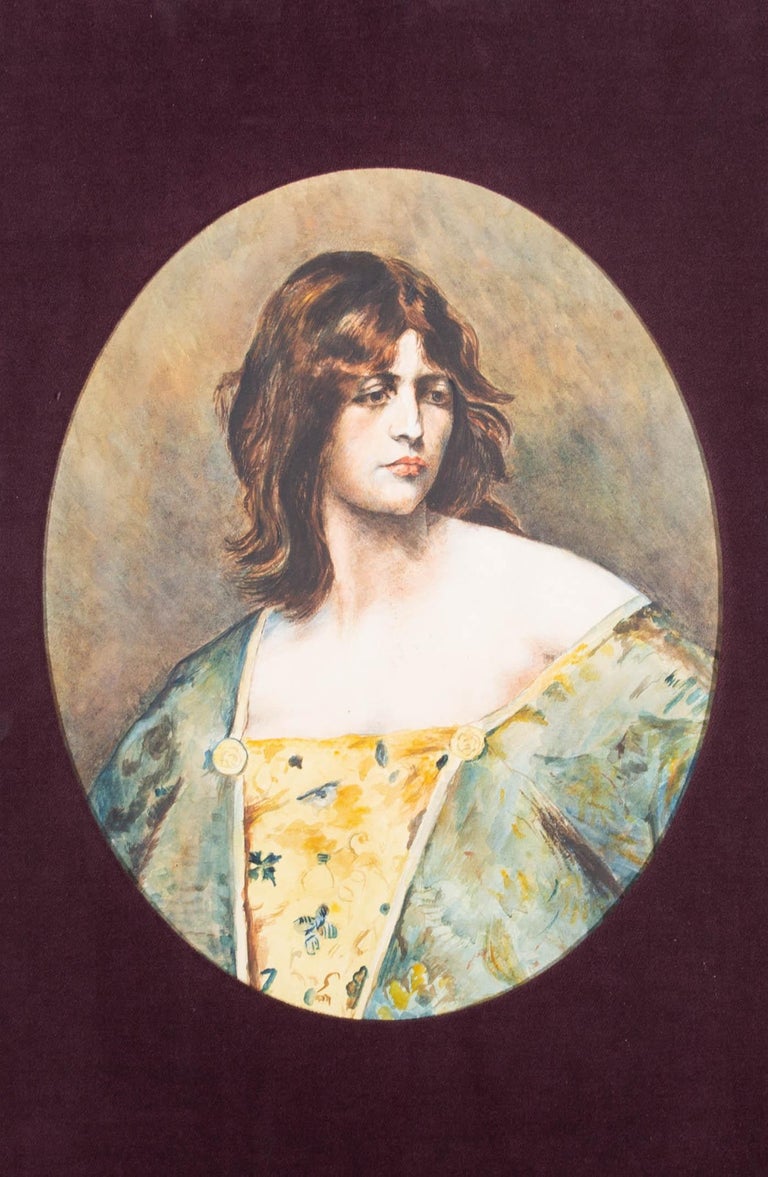 Unknown - Turn of the Century Watercolour - Pre-Raphaelite Beauty For ...