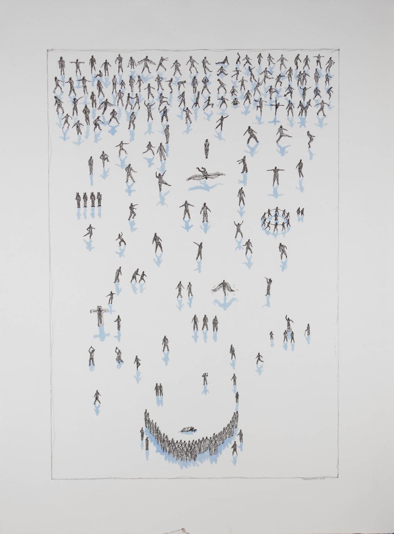 Terry Buchanan - Terry Buchanan (b.1938) - Contemporary Pen and Ink ...