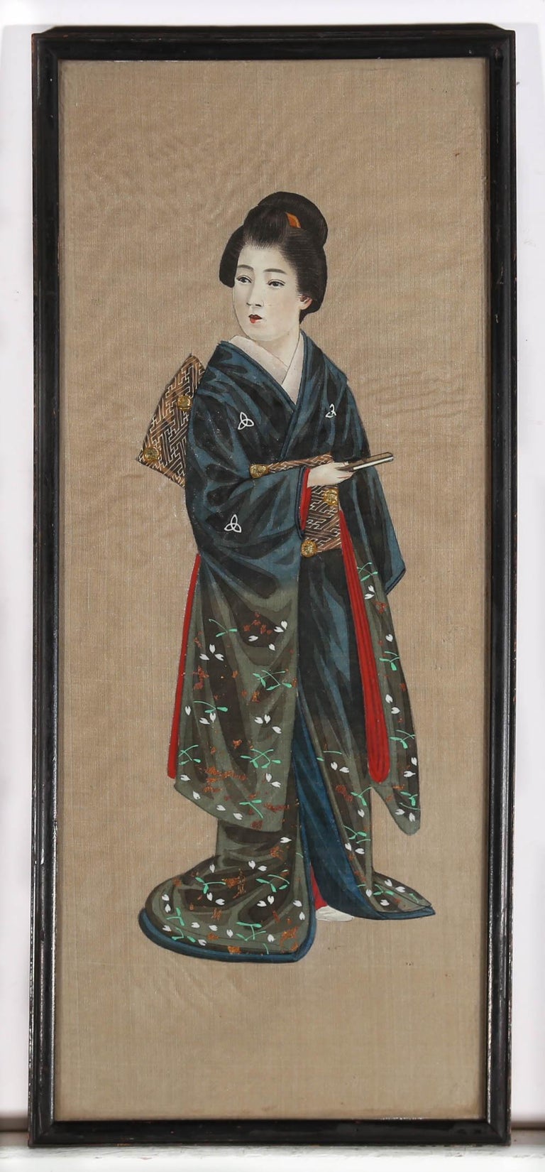 Unknown - Framed Early 20th Century Watercolour - Study of a Geisha For ...