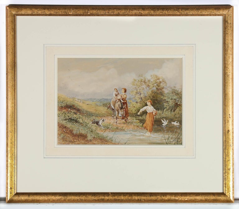 H. Murray - H. Murray - Early 20th Century Watercolour, Donkey by the ...