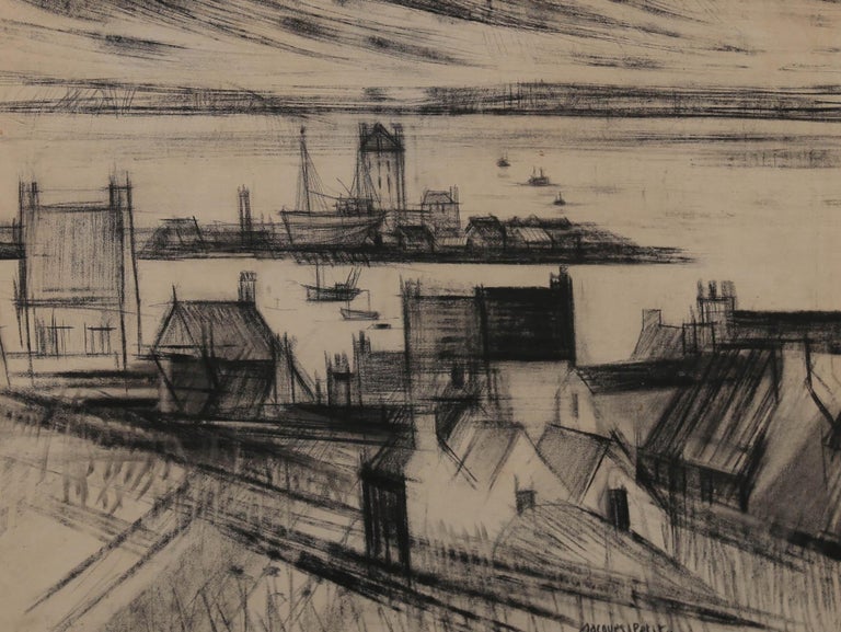 Jacques Petit - Jacques Petit (1925-2019) - Mid 20th Century Charcoal ...