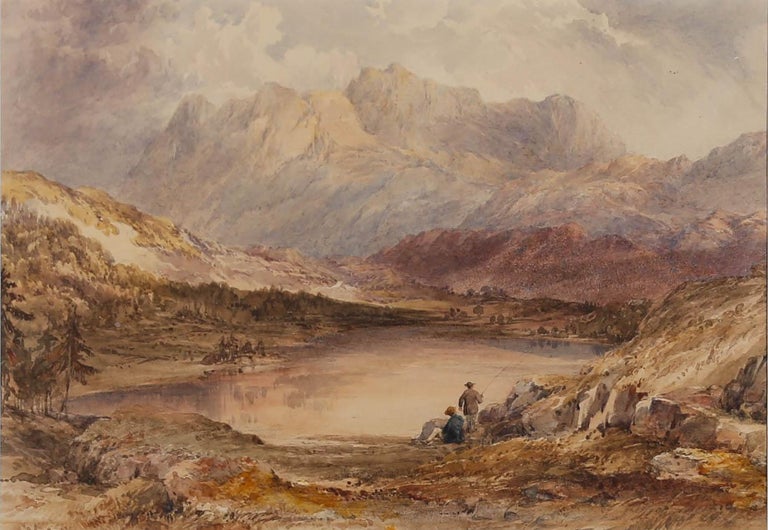 Attrib James Baker Pyne RBA (1800-1979) - c.1950 Watercolour, Langdale ...
