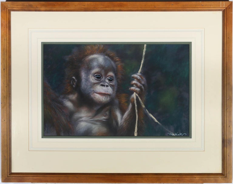 Joel Kirkin - Joel Kirk (b.1948) - Framed 20th Century Pastel, Baby ...